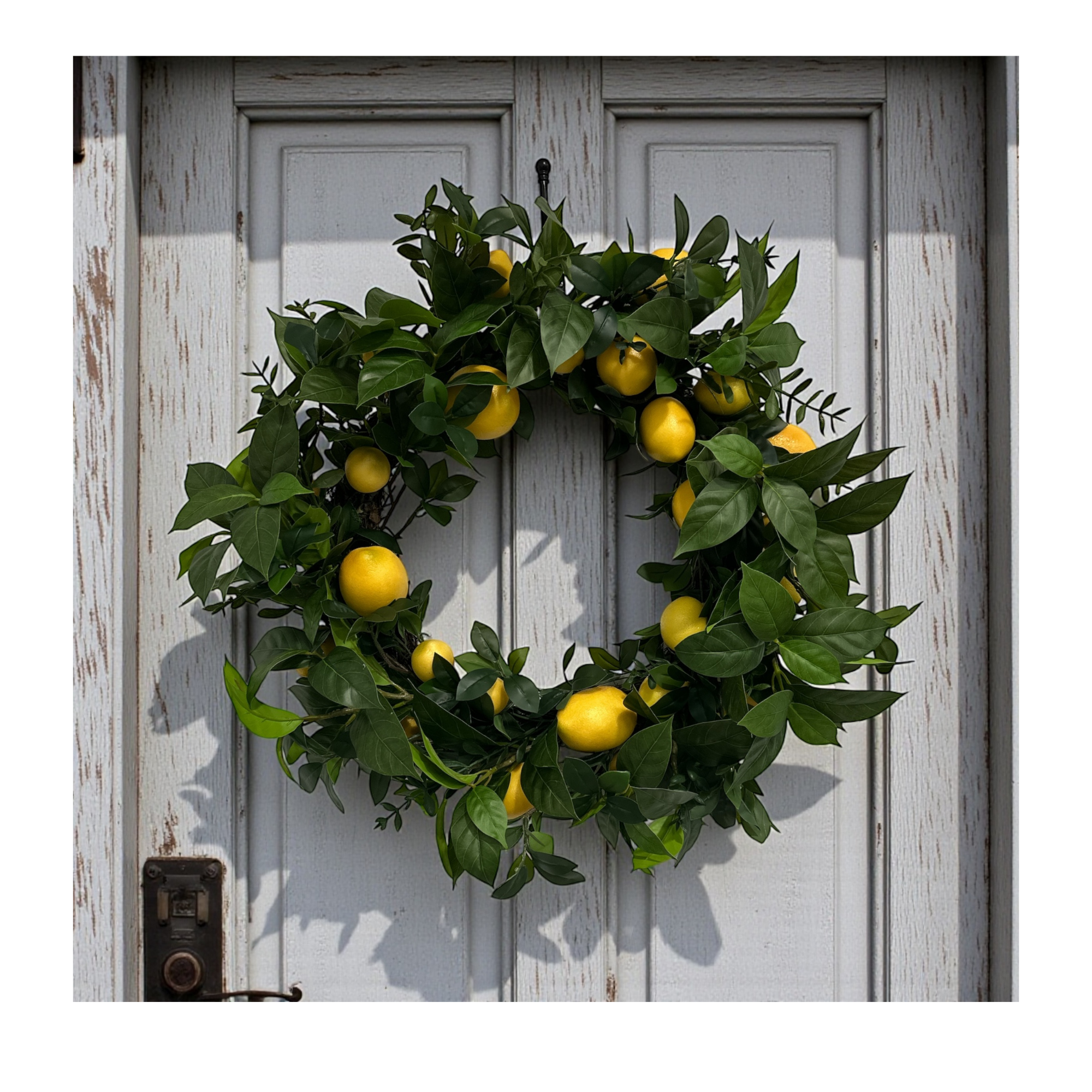 Lemon Greenery Wreath for Everyday Summer Decor – TCTCrafts